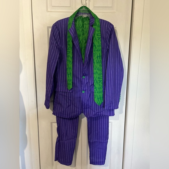Spirit | Suits & Blazers | The Joker Purple And Green Striped Mens Suit ...